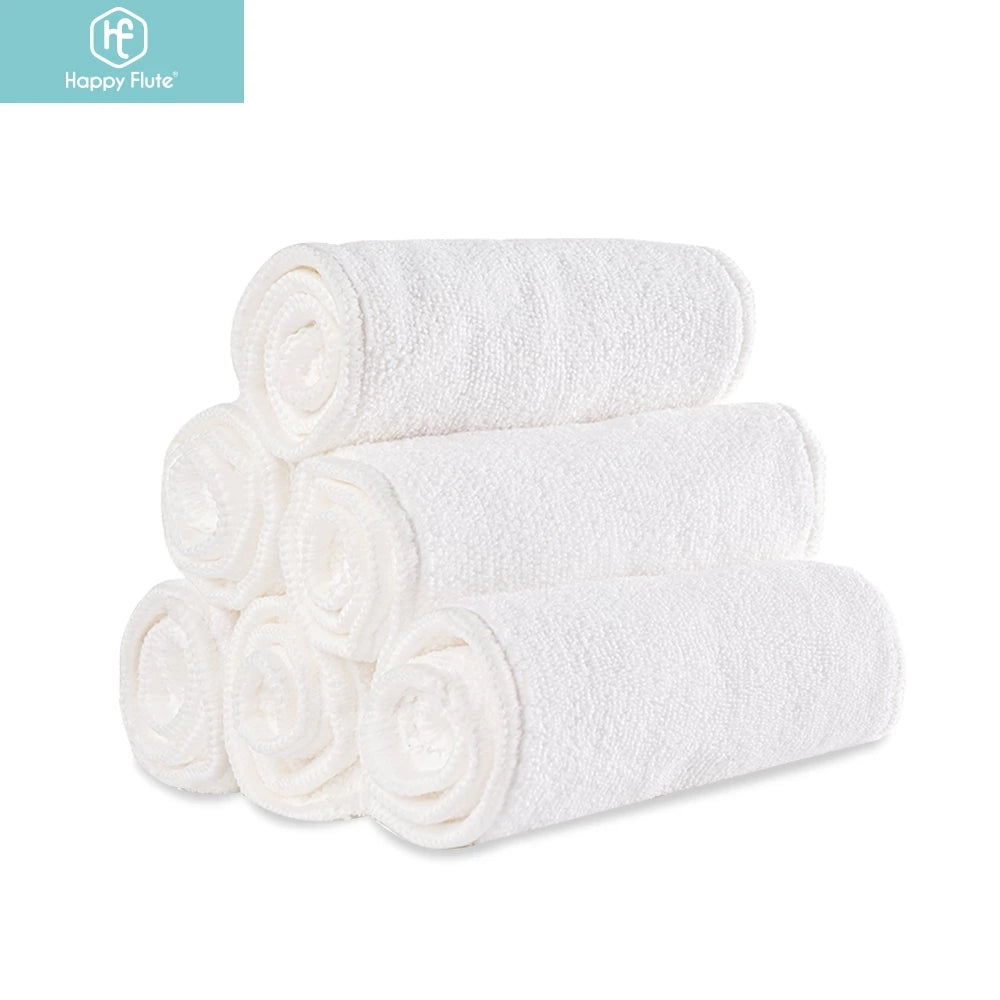 Happyflute 6Pieces Large Size 3Layers Microfiber Insert Washable Breat ...